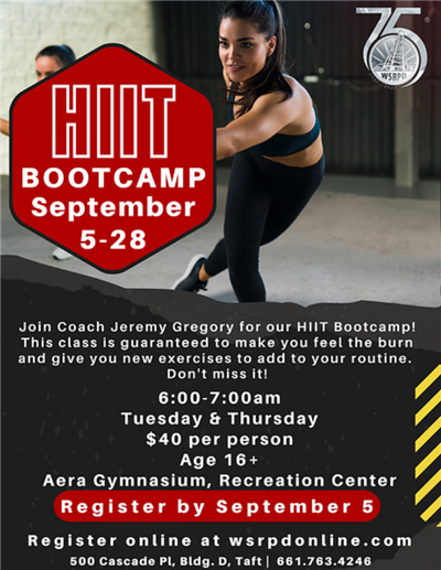 West Side Recreation & Park District: HIIT Bootcamp