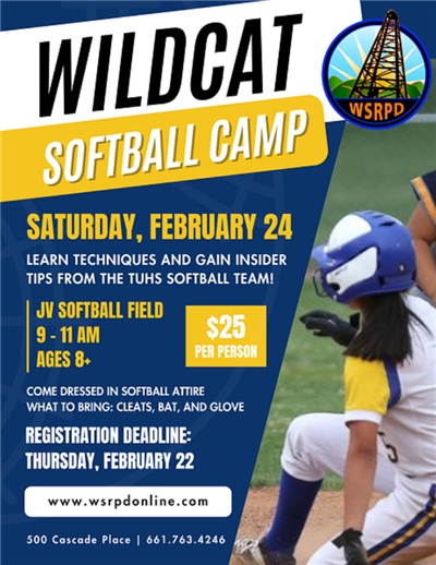 West Side Recreation & Park District: Wildcat Softball Camp