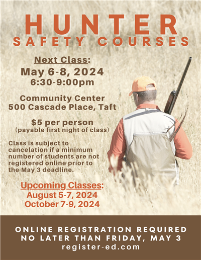 West Side Recreation & Park District: Hunter Safety Course