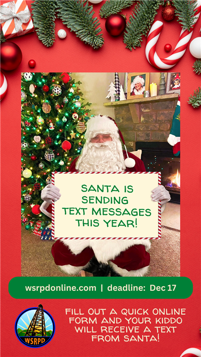 West Side Recreation & Park District: Texts from Santa
