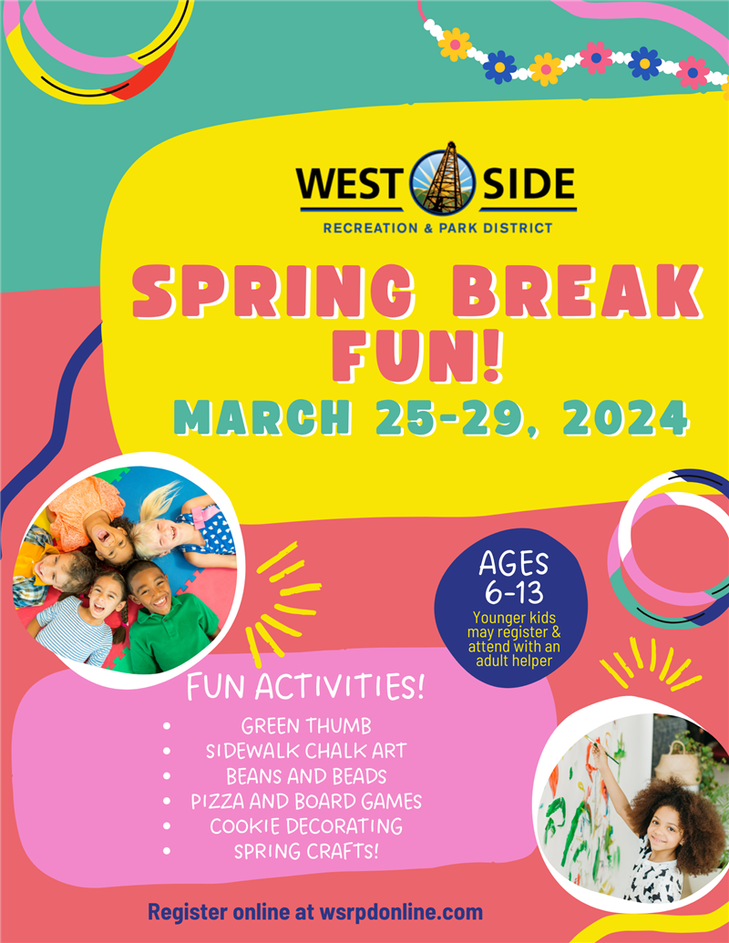 West Side Recreation & Park District: Spring Break Fun