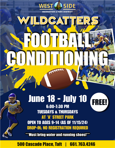 West Side Recreation & Park District: Wildcatters Conditioning
